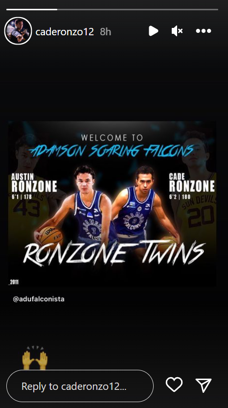 Much-touted Fil-Am twins Cade, Austin Ronzone react to suiting up soon for Adamson | OneSports.PH